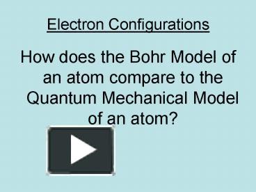 PPT – Electron Configurations PowerPoint presentation | free to view ...