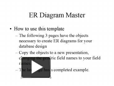 PPT – ER Diagram Master PowerPoint presentation | free to download - id ...