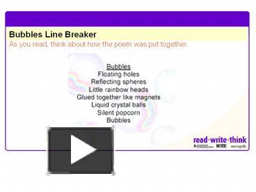 PPT – Bubbles Line Breaker PowerPoint presentation | free to download ...