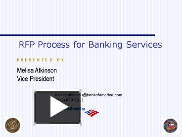 PPT – RFP Process for Banking Services PowerPoint presentation | free ...