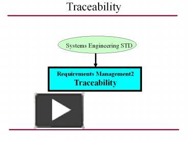 Traceability presentation | free to download