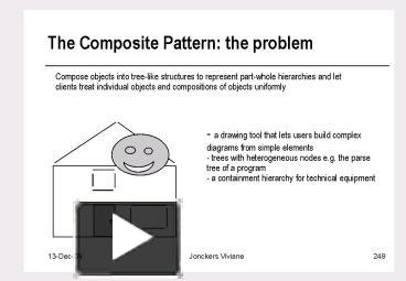 The Composite Pattern: the problem presentation | free to view