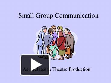Small Group Communication presentation | free to download