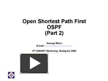PPT – Open Shortest Path First PowerPoint presentation | free to view ...