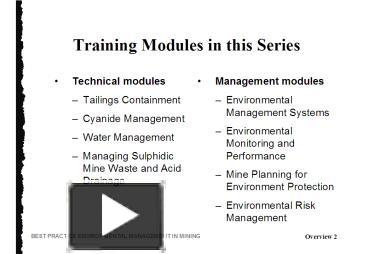 PPT – Training Modules in this Series PowerPoint presentation | free to ...