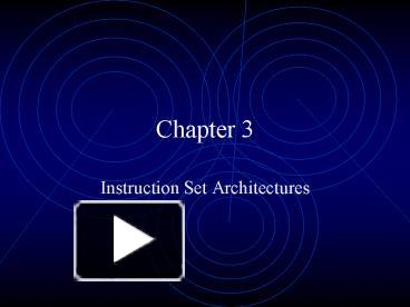 PPT – Instruction Set Architectures PowerPoint presentation | free to ...