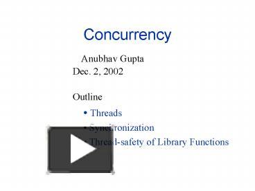 Concurrency presentation | free to download