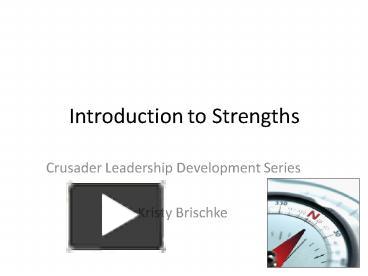 PPT – Introduction to Strengths PowerPoint presentation | free to view ...