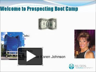 Welcome to Prospecting Boot Camp presentation | free to view