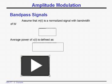 Amplitude Modulation presentation | free to view