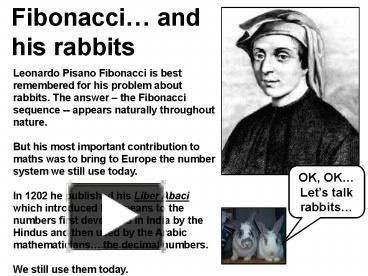 Fibonacci and his rabbits presentation | free to view