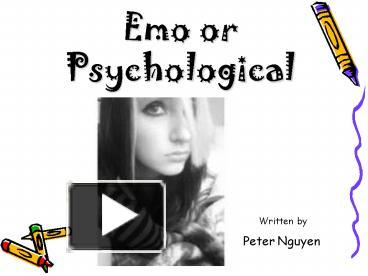 PPT – Emo or Psychological PowerPoint presentation | free to view - id ...