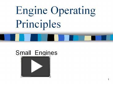 Engine Operating Principles presentation | free to view