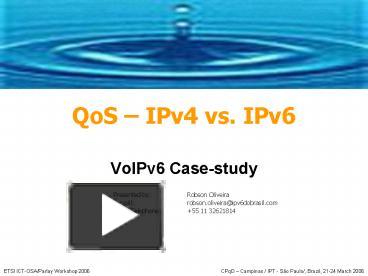 QoS IPv4 vs' IPv6 presentation | free to view