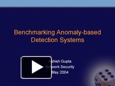 PPT – Benchmarking Anomaly-based Detection Systems PowerPoint ...