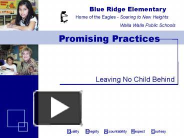 PPT – Blue Ridge Elementary PowerPoint presentation | free to view - id ...
