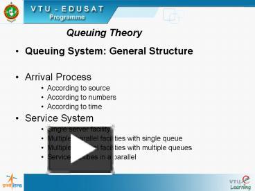 Queuing Theory presentation | free to view