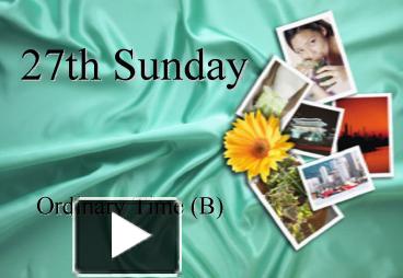 PPT – Ordinary Time B PowerPoint presentation | free to view - id ...
