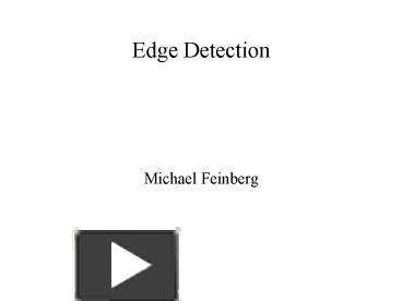 Edge Detection presentation | free to download