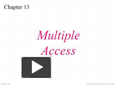 PPT – Multiple Access PowerPoint presentation | free to view - id ...