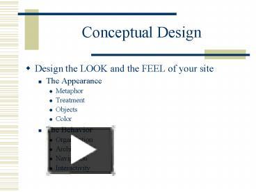 PPT – Conceptual Design PowerPoint presentation | free to download - id ...