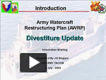 Army Watercraft presentation | free to download