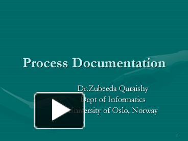Process Documentation presentation | free to view