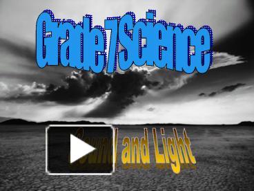 Grade 7 Science presentation | free to view