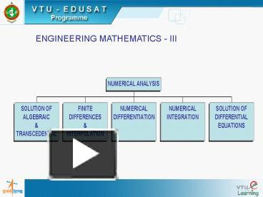 ENGINEERING MATHEMATICS III presentation | free to view