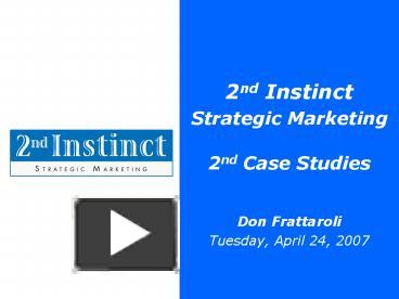 PPT – 2nd Instinct PowerPoint presentation | free to view - id: 1d55e4 ...