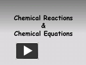 Chemical Reactions presentation | free to download