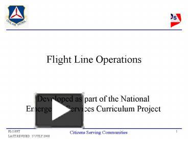 Flight Line Operations presentation | free to view