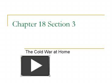 PPT – Chapter 18 Section 3 PowerPoint presentation | free to view - id ...