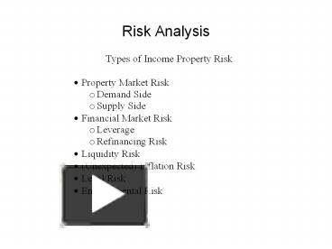 PPT – Risk Analysis PowerPoint presentation | free to download - id ...