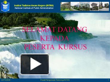 PPT – SELAMAT DATANG KEPADA PESERTA KURSUS PowerPoint presentation ...