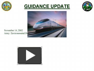 PPT – GUIDANCE UPDATE PowerPoint presentation | free to view - id ...