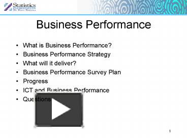 Business Performance presentation | free to view