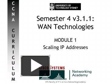 PPT – Semester 4 v3'1'1: WAN Technologies PowerPoint presentation ...