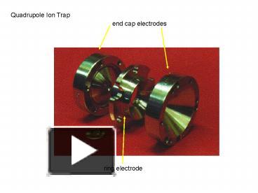 Quadrupole Ion Trap presentation | free to view