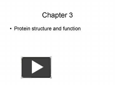 PPT – Protein structure and function PowerPoint presentation | free to ...