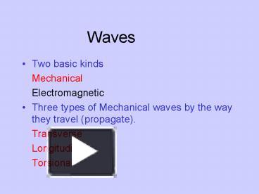 Waves presentation | free to view