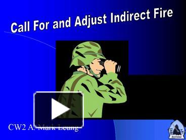 CW2 A. Mark Leung presentation | free to view