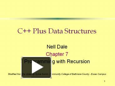 PPT – C %20Plus%20Data%20Structures PowerPoint presentation | free to ...