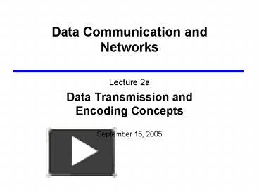 PPT – Data Communication and Networks PowerPoint presentation | free to ...