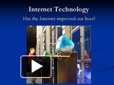 PPT – Internet Technology PowerPoint presentation | free to view - id ...