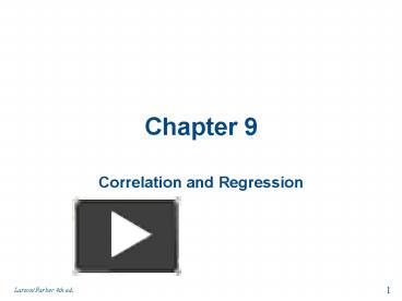 PPT – Correlation and Regression PowerPoint presentation | free to view ...