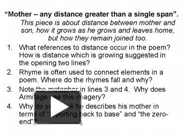 PPT – Mother any distance greater than a single span' PowerPoint ...