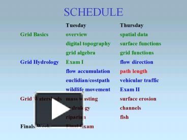 PPT – SCHEDULE PowerPoint presentation | free to download - id: 1db6da ...