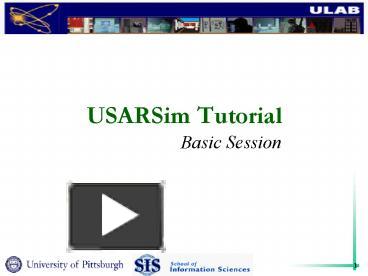 USARSim Tutorial presentation | free to view