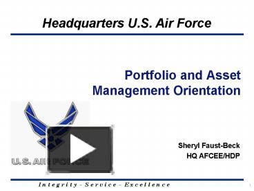PPT – Portfolio and Asset Management Orientation PowerPoint ...